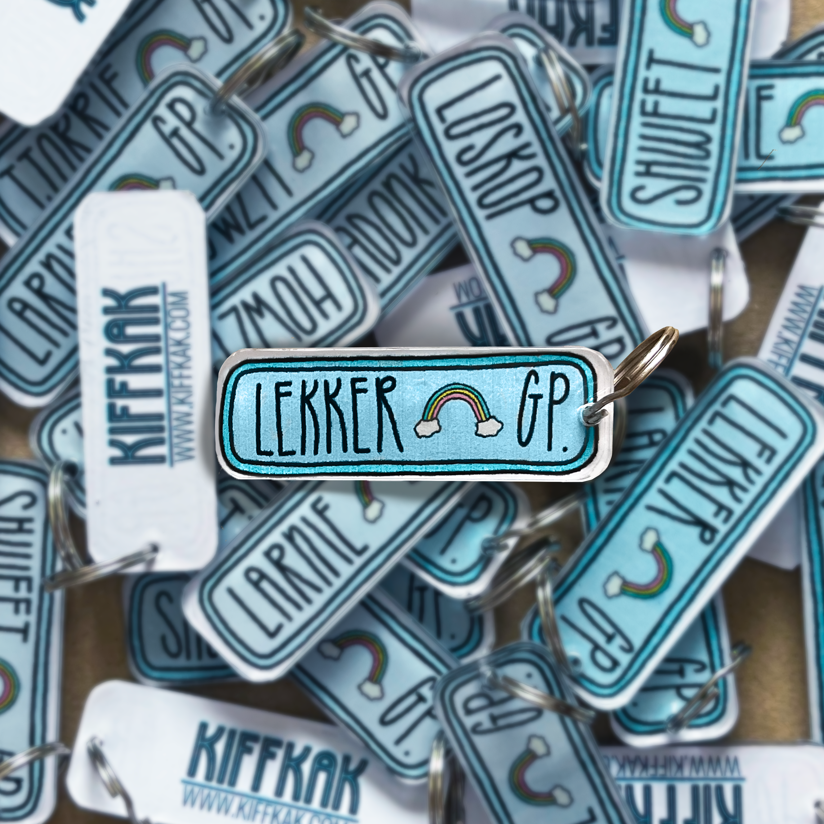 NUMBER PLATE KEYRING - Kiffkak